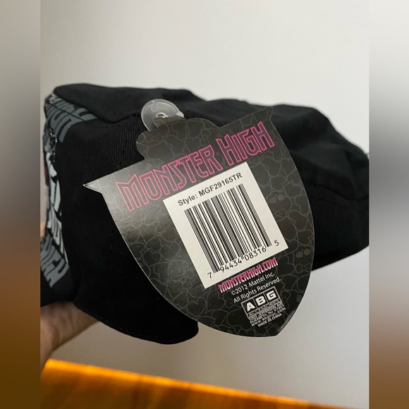 monster high | Accessories | Nwt Monster High Black Twill Cadet Cap ...